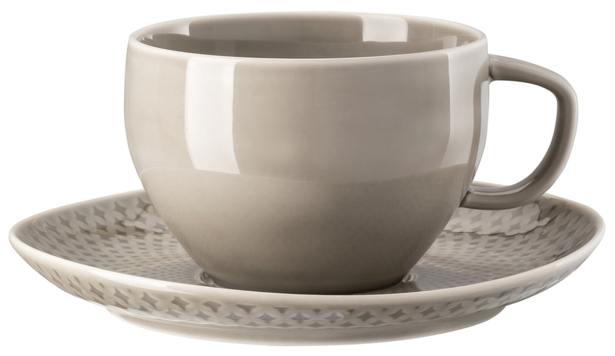 Rosenthal Junto Pearl Grey Cafe au Lait 2tlg. – Tischideen & Ambiente
